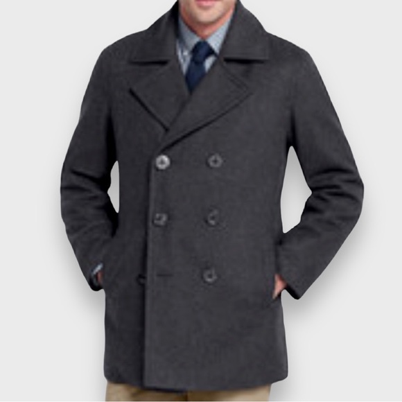 Lands' End | Jackets & Coats | Lands End Classic Wool Peacoat Size ...